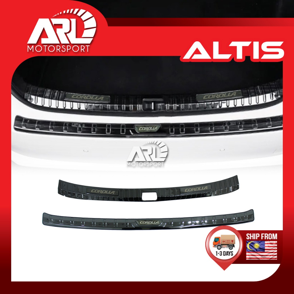 Toyota Altis E210 2021 - 2024 Rear Bumper Protector IN OUT Titanium ...