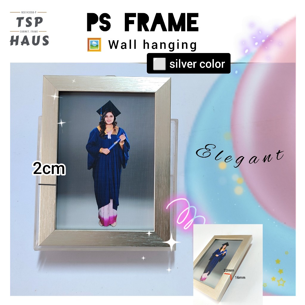 4R|5R|6R|8R|A4|10R|11R|12R|A3 Silver PS Photo Frame Wall hanging for ...