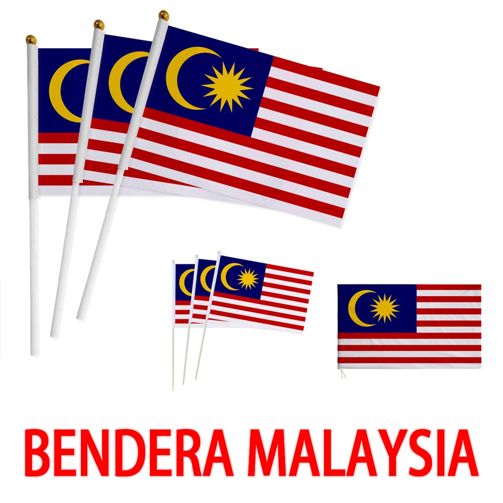 🇲🇾 🏆 Malaysia hand flag / 14 cm x 21 cm Malaysia hand flag Bandera ...