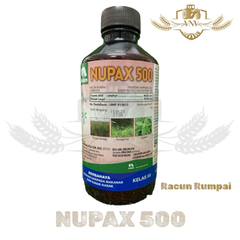 Nupax 500 1Liter/ametryn/Racun Rumpai Sambau Darat/tanaman tebu Dan ...