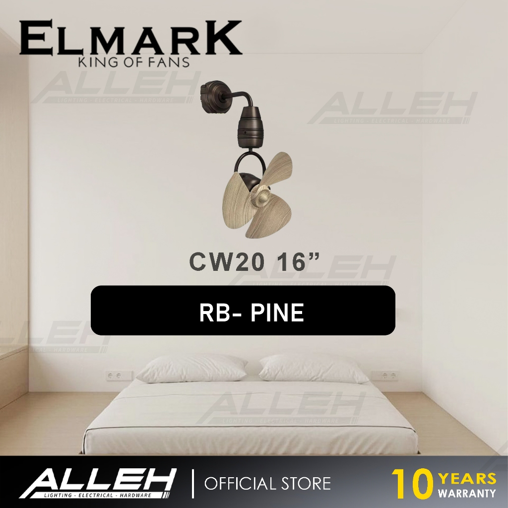 🔥NEW🔥ELMARK Fan CW20 16” Inch DC Motor Wall Fan/Corner fan 7-Speed ...