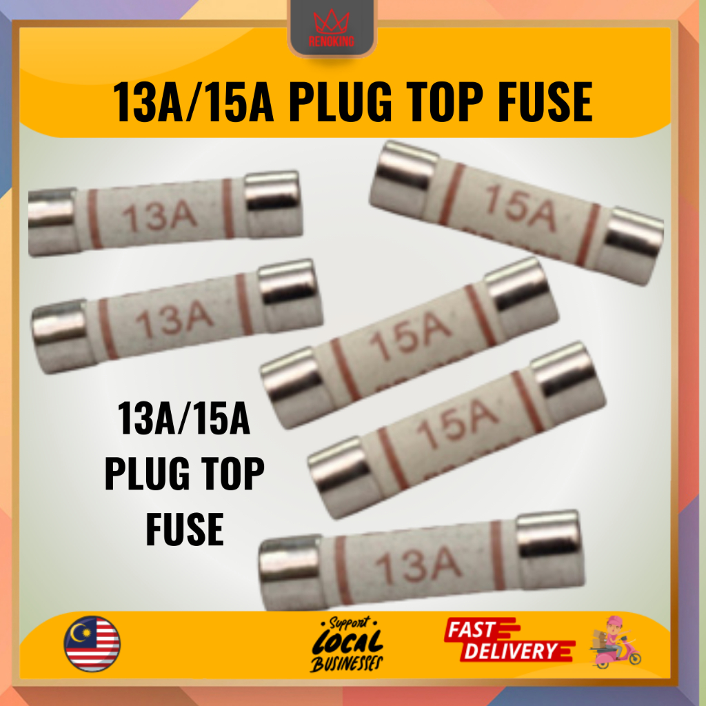 10PCS UK PLUG TOP FUSE BS1362 15A REPLACEMENT SWITCH BS1362 FIUS ...