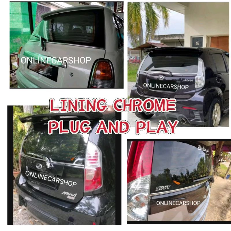Lining Chrome Myvi Lagi Best / Icon / Myvi 06/ Alza/ Kelisa/ Viva Bonet ...