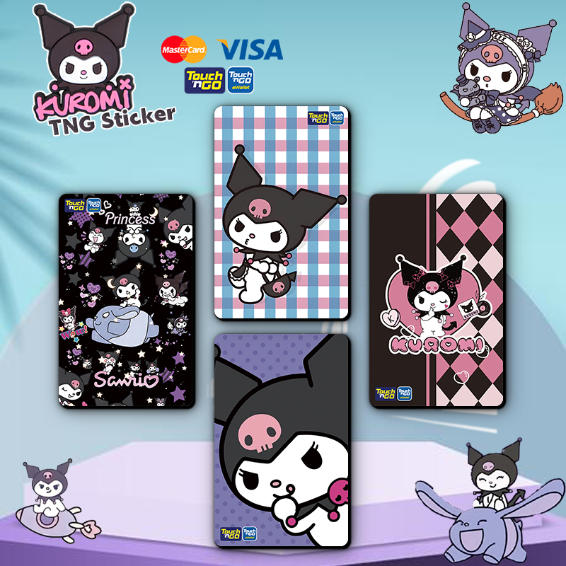 Kuromi (Series2) TNG Sticker - Tng Touch N Go/Bank Card Sticker Cover ...