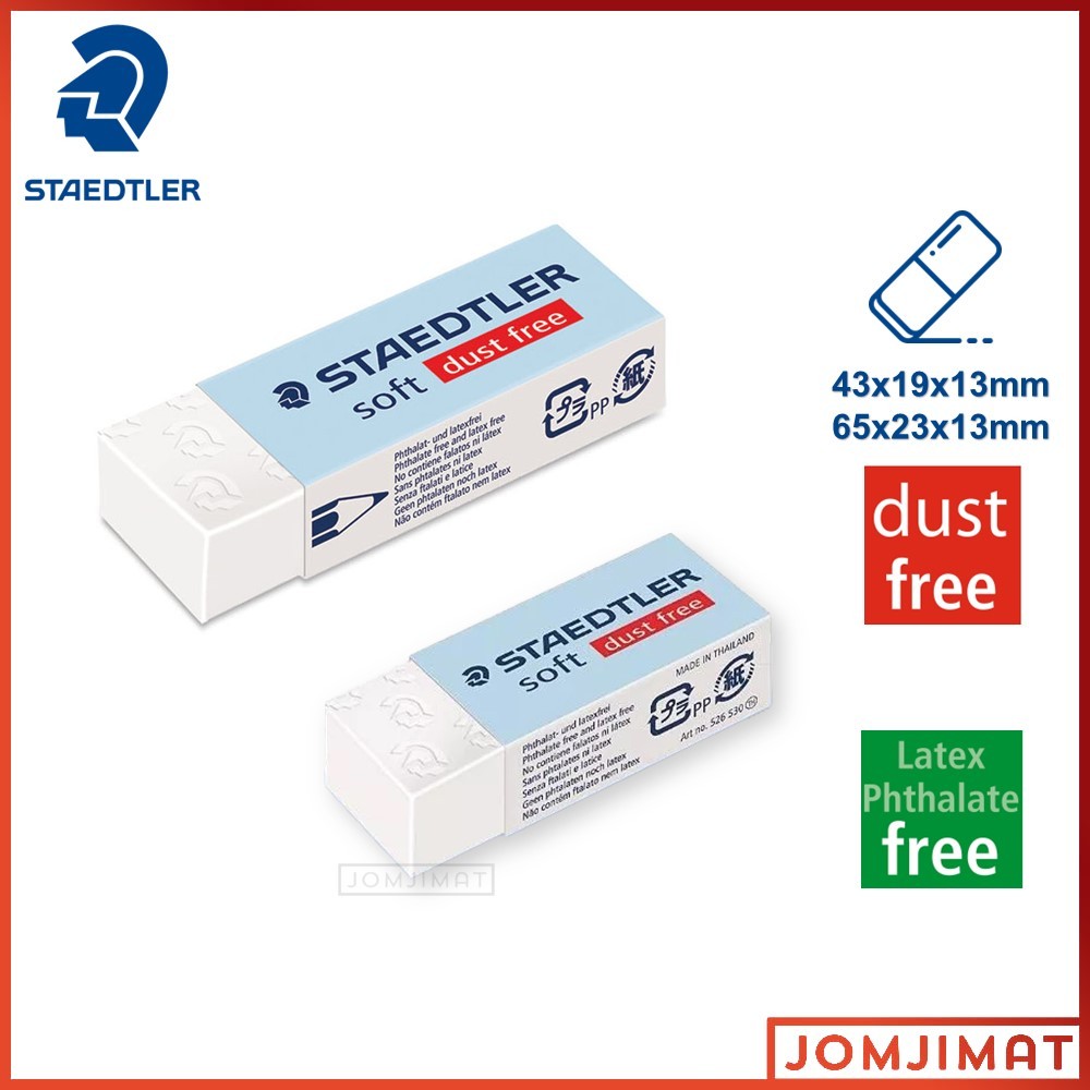 Staedtler Soft Eraser Dust Free 526 S20 / 526 S30 / Pemadam Soft ...