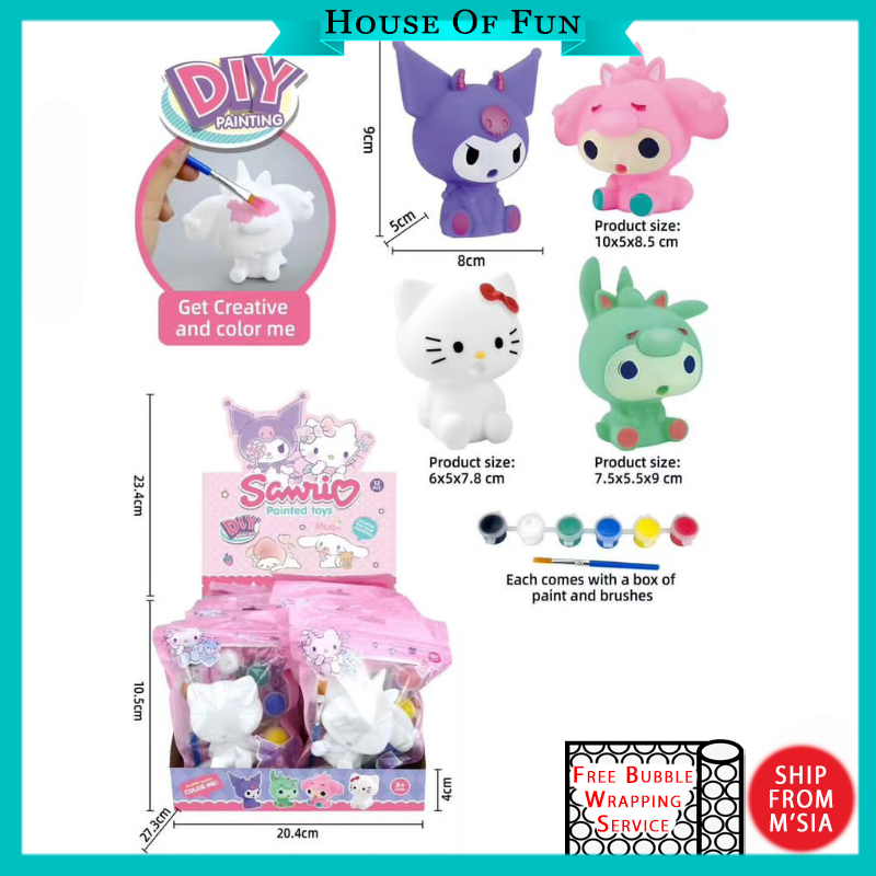 Water Color DIY Cartoon Plaster Painting Toys Elsa Dolls kids Education ...