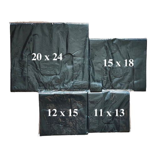 Harga Murah Black Color Singlet Bag / T-Shirt Bag / Beg Plastik / Beg ...