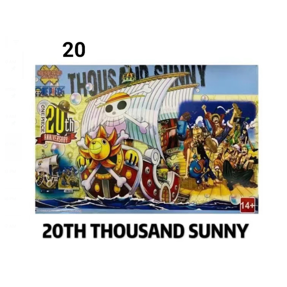 MODEL KIT JAPANESE ANIME ONE PIECE GRAND SHIP : THOUSAND SUNNY 20TH ...