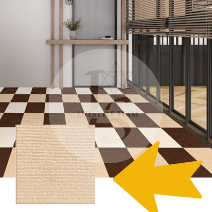 Lifestyle Multi-coloured Self Adhesive Washable Carpet Tiles Floor Mat ...