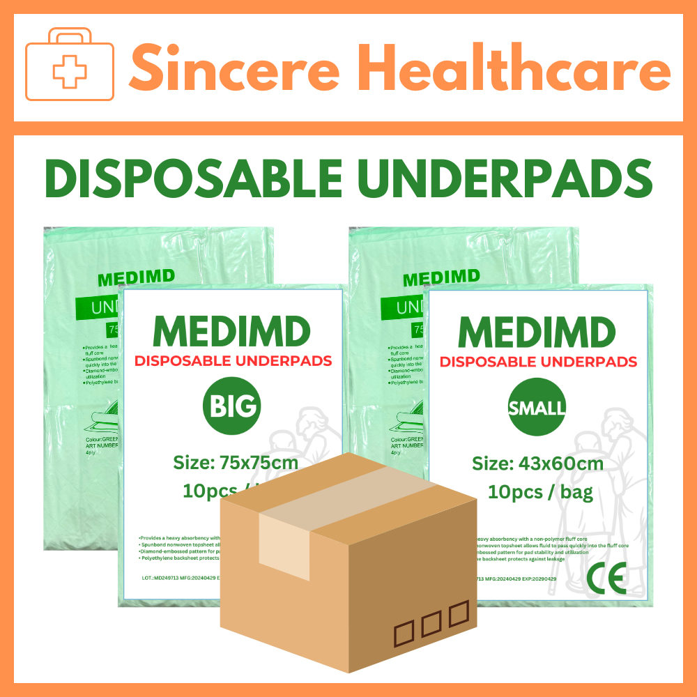 [𝑪𝒉𝒆𝒂𝒑𝒆𝒔𝒕] Disposable Underpad 1 Carton 43x60cm/75x75cm EXP 4/2029 ...