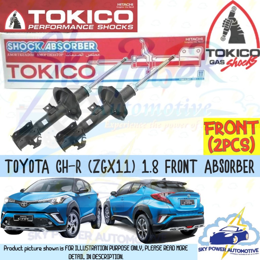 TOYOTA CH-R CHR ZGX11 1.8 TOKICO TKC SHOCK ABSORBER ( FRONT 2PCS ...