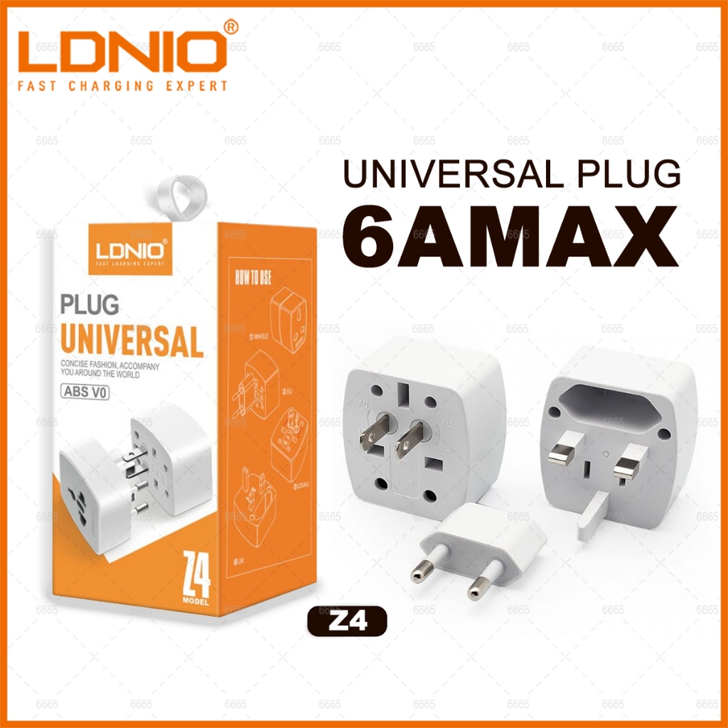 LDNIO Z4 6A Max Universal Plug | Shopee Malaysia