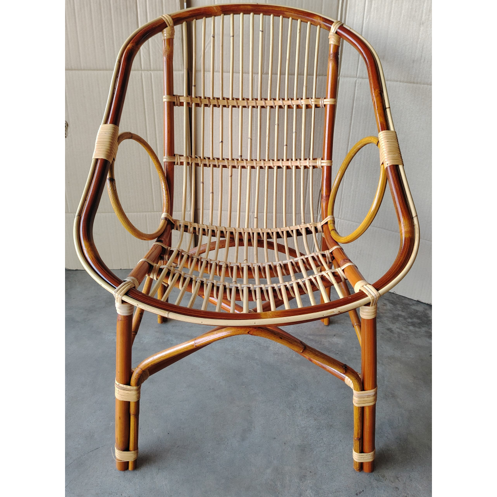 red circle rattan chair 红藤圈圈椅 | Shopee Malaysia