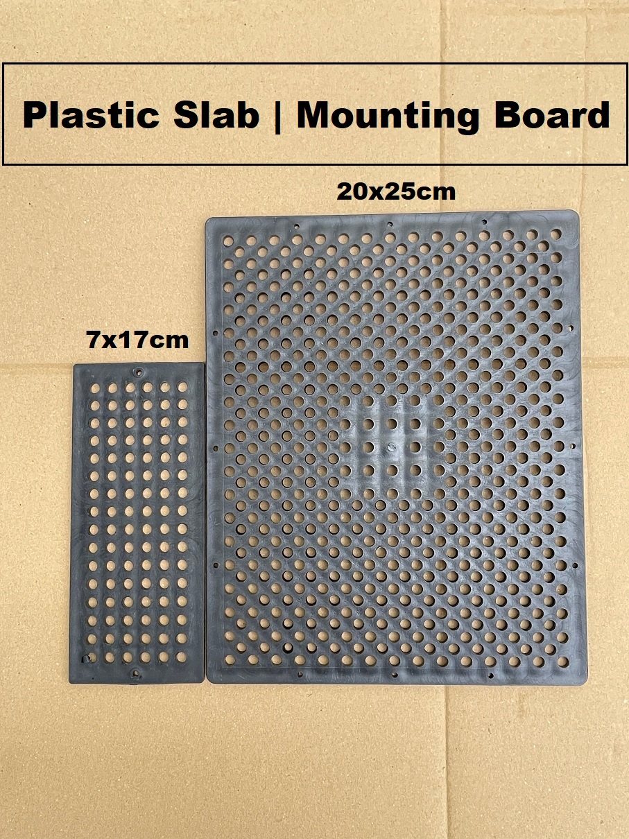 Durable Black Plastic Slab | Mounting Board | 7cm x 17cm | 20cm x 25cm ...