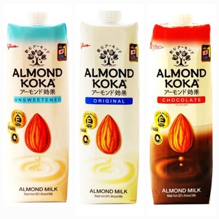🌰🥛Glico Almond KOKA Milk Unsweetened / Original / Chocolate 1 Liter ...