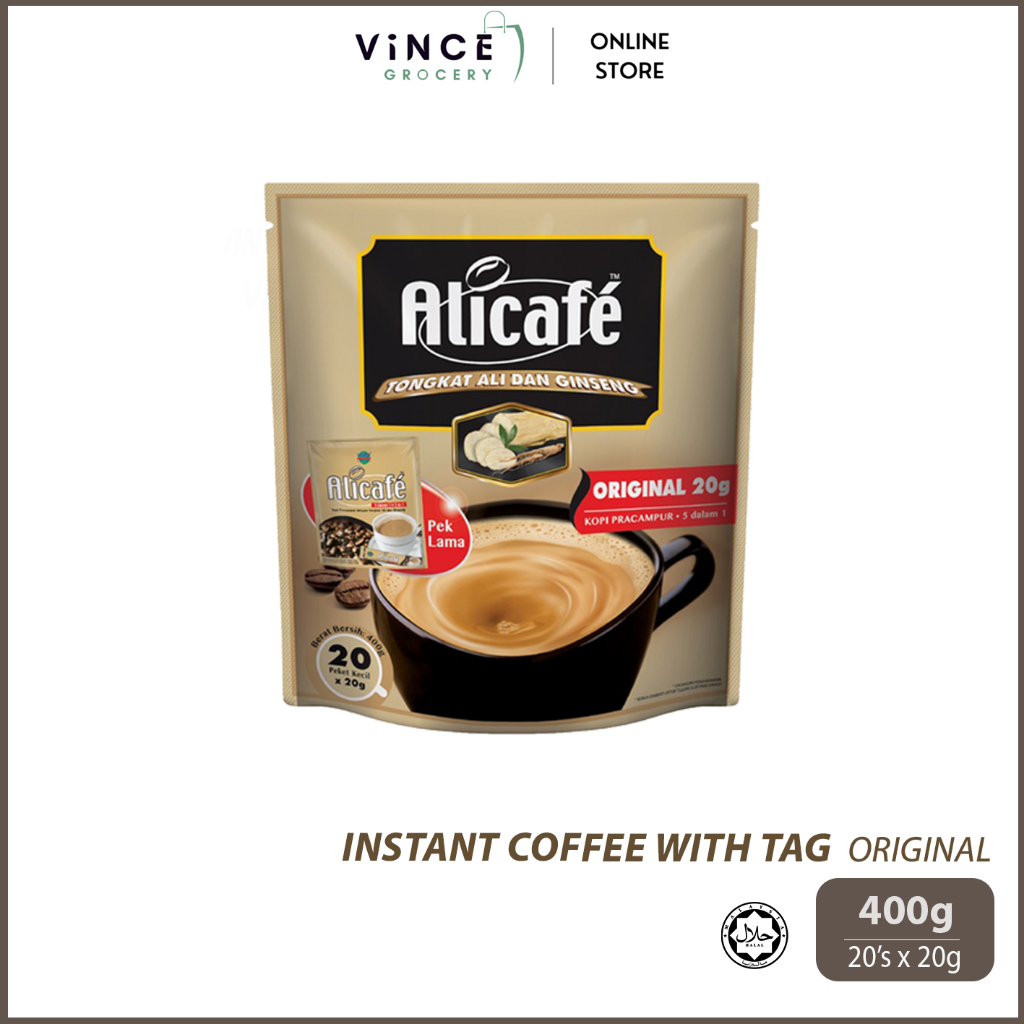 ALICAFE 5 In 1 Instant Coffee With Tongkat Ali and Ginseng | 400G [20's ...