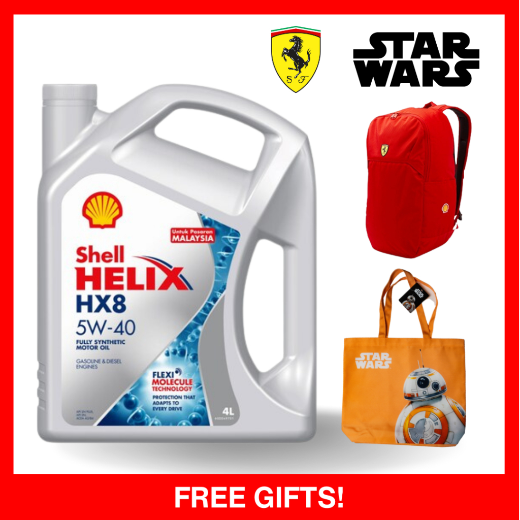 Shell Helix HX8 5W40 Fully Synthetic Engine Oil (4L) | Shopee Malaysia