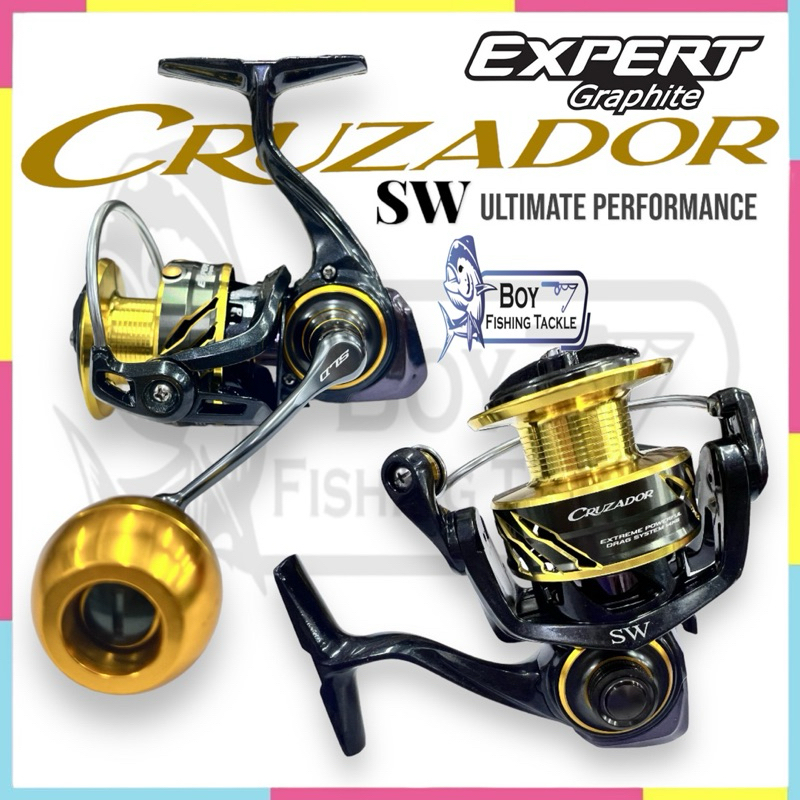 2024 EXPERT GRAPHITE CRUZADOR SW SPINNING REEL HEAVY DUTY FULL METAL ...