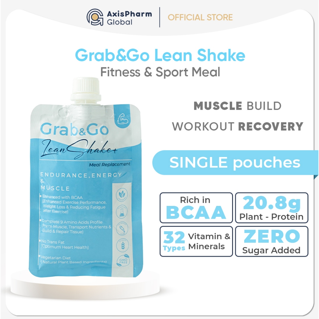 Grab & Go Protein Lean Shake | BCAA + 20.8g Protein Isolate Meal ...