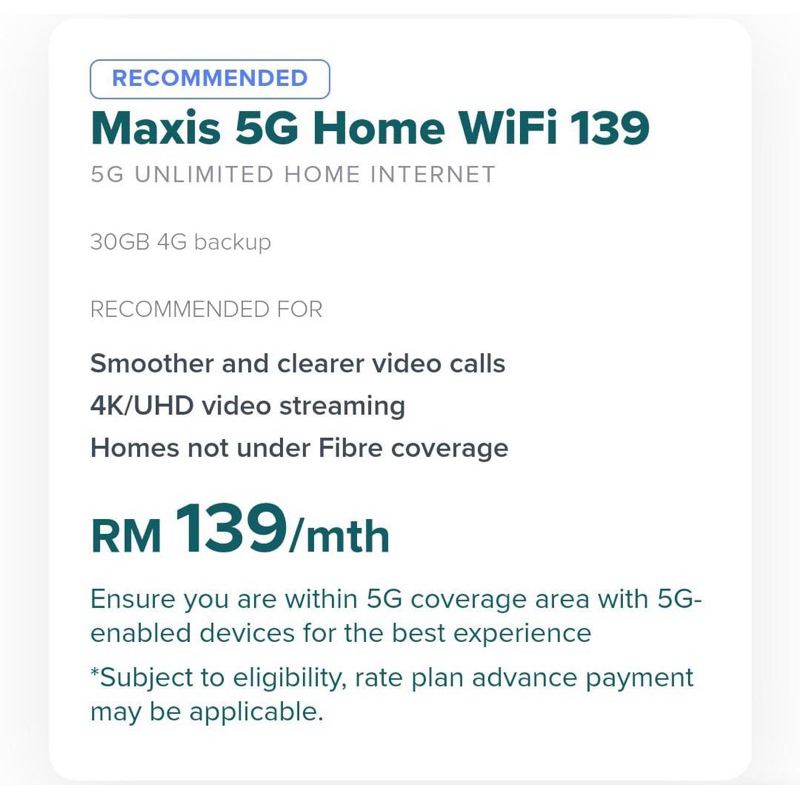 Maxis One Go Wifi Home 5G Wifi Highspeed Unlimited Data + Unlimited ...