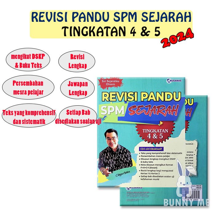 [BUNNY] 2024 Buku Rujukan : Revisi Pandu SPM Sejarah Tingkatan 4,5 ...