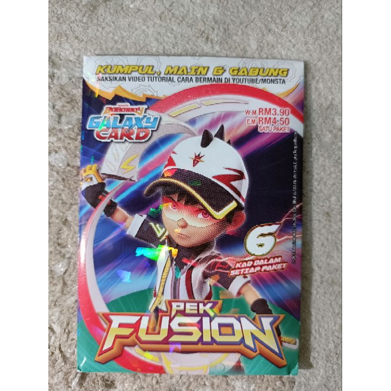 BOBOIBOY GALAXY CARD PEK FUSION (1 PACK SAHAJA) | Shopee Malaysia