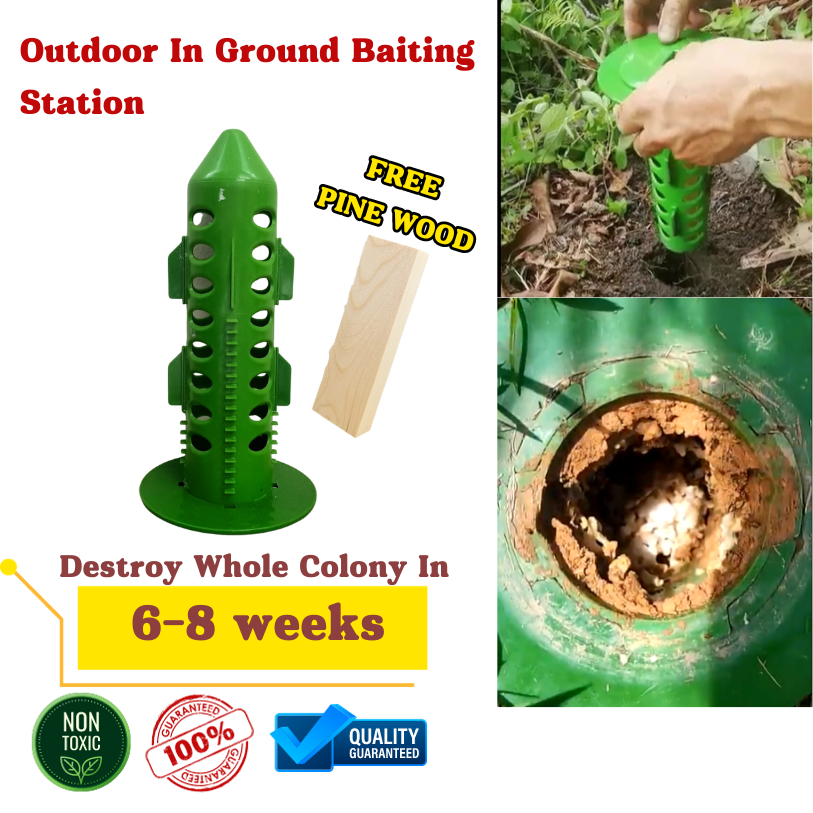 Outdoor Termite Bait In Ground Station with FREE luring wood | Shopee ...