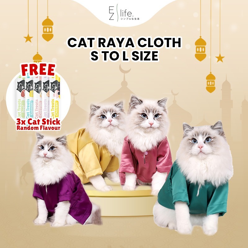 Ezlife Baju Raya Melayu Kucing Baju Kurung Baju Melayu Cloth Cat ...