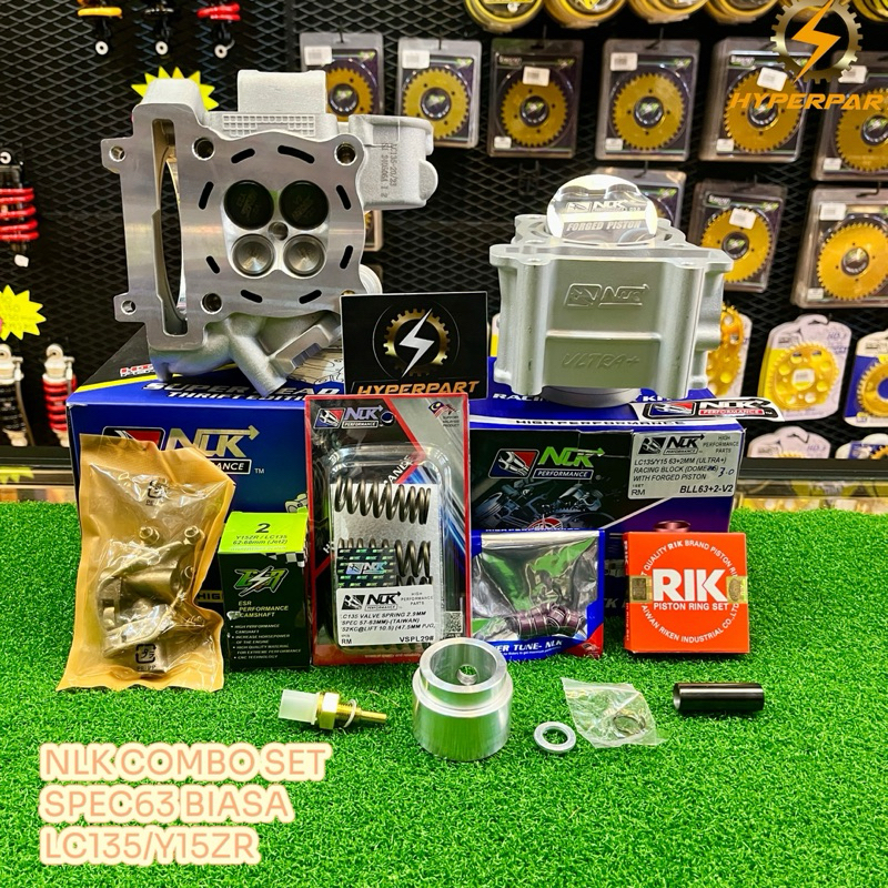 BAJET V2+ SPEC 63 NLK PERFORMANCE TOP COMBO SET SUPERHEAD 20/23 BIASA SPEC63 Y15ZR LC135 NLK ...
