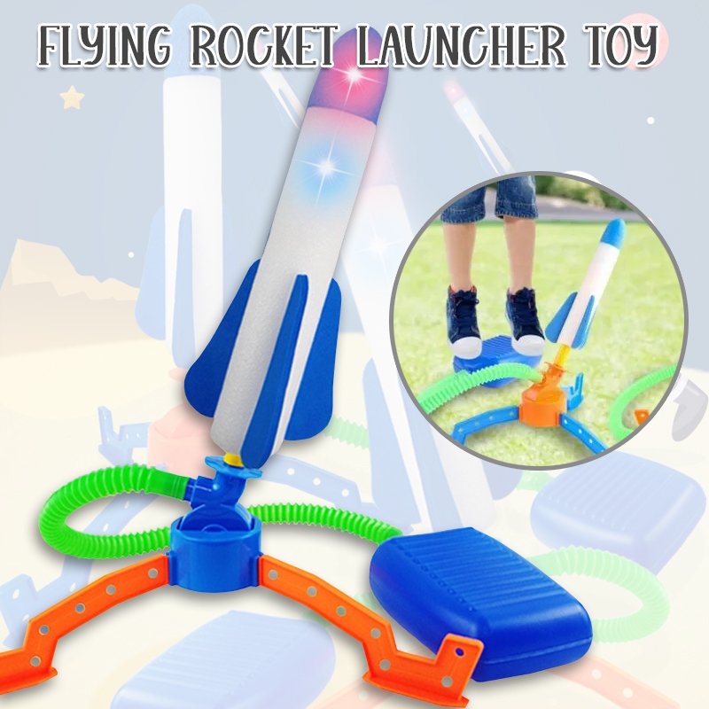 GOOGOO BIRD Flying Rocket Launcher Kids Toy Luminous Outdoor Ejection ...