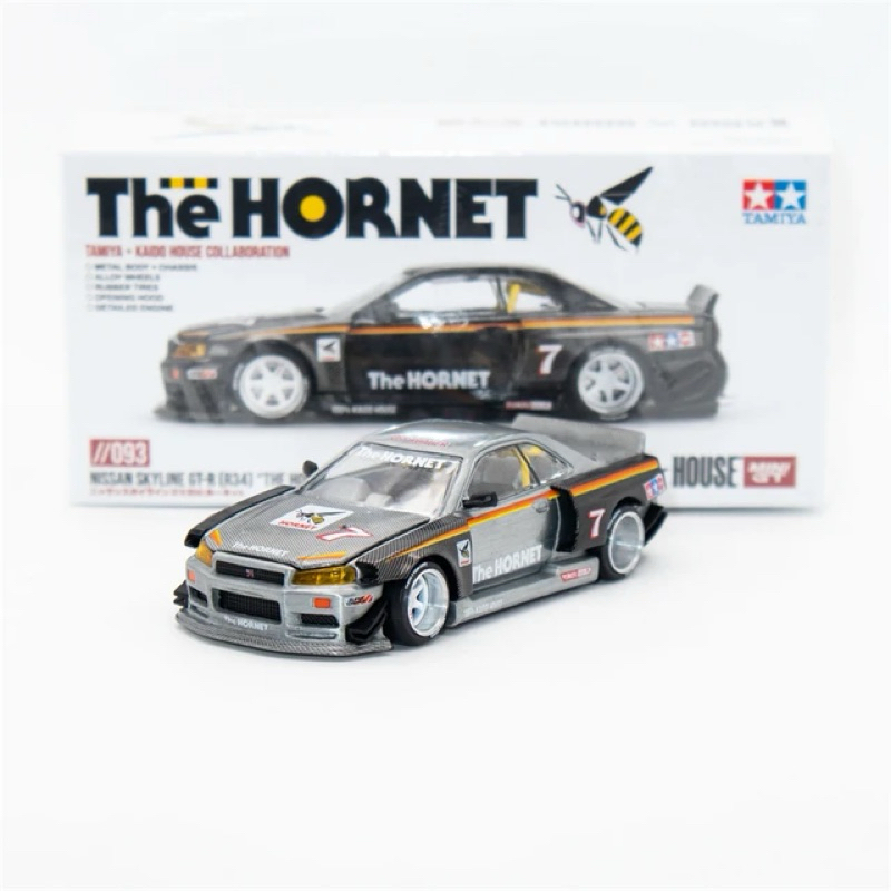 Mini GT KHMG093 CHASE KAIDO NISSAN SKYLINE GTR R34 TAMIYA "THE HORNET ...
