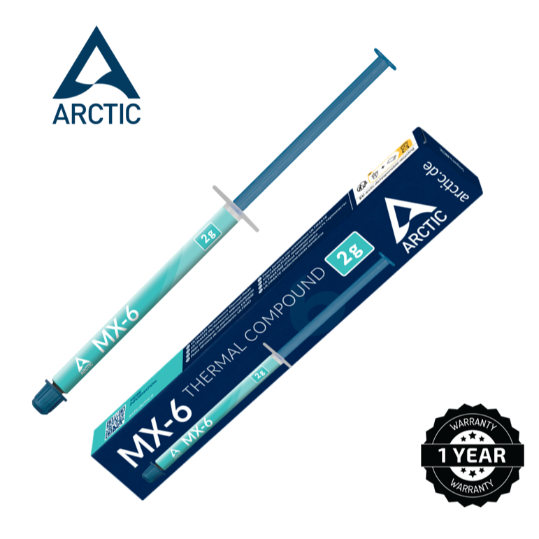Arctic MX-6 Thermal Compound 2g ULTIMATE Performance Thermal Paste (MX ...