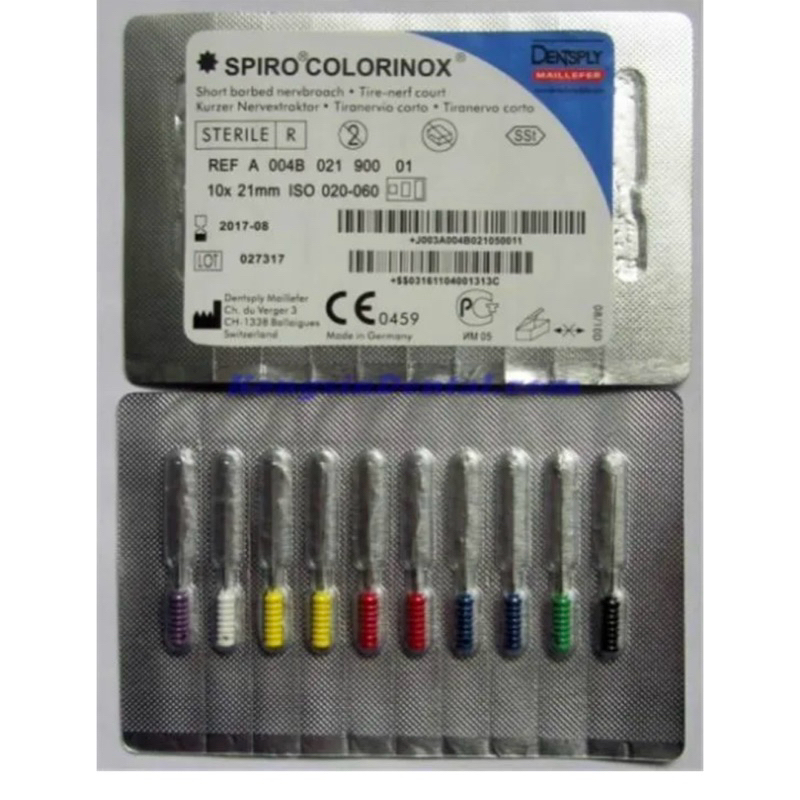 SPIRO Colorinox Barbed Broaches brand dentsply maillefer | Shopee Malaysia