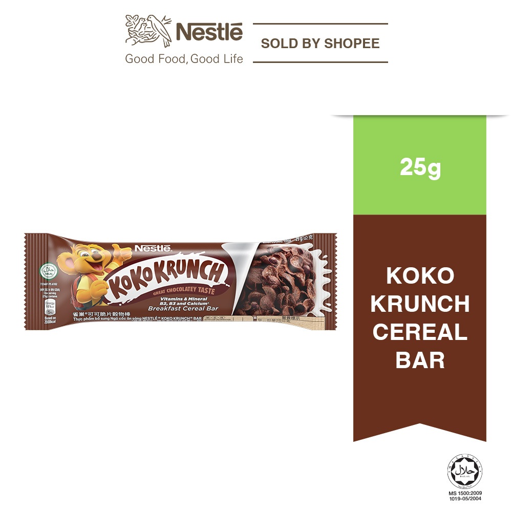 NESTLE Koko Krunch Chocolate Cereal Bar 25g (Halal) | Shopee Malaysia