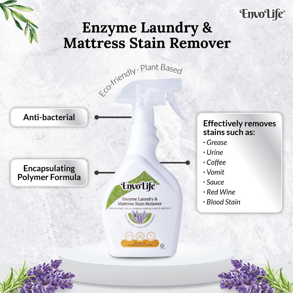 Envolife Enzyme Laundry & Mattress Stain Remover (500ml) | Shopee Malaysia