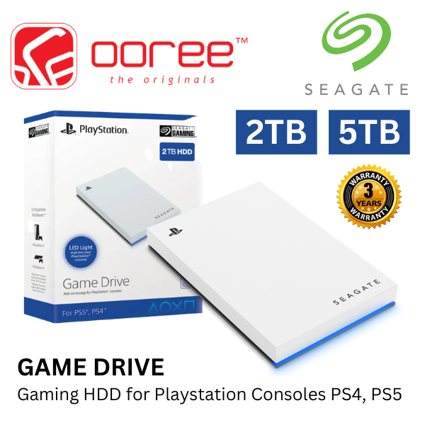 SEAGATE EXT HDD GAME DRIVE FOR PS4 PS5 HARD DRIVE HARD DISK V BLUE LED ...