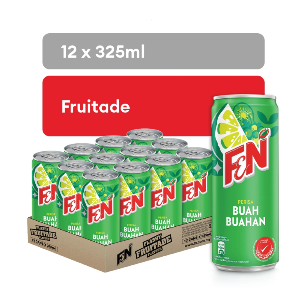 F&N Fun Flavours Fruitade 325ml x 12 Cans (1 Carton) | Shopee Malaysia