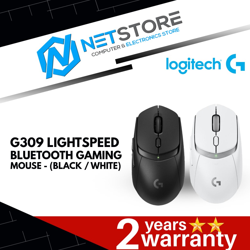 LOGITECH G309 LIGHTSPEED BLUETOOTH GAMING MOUSE - (BLACK / WHITE ...