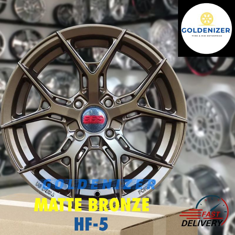 HF-5 sport rim kereta 🛞 15" 15inch bronze, Glossy GM, matte bronze ...