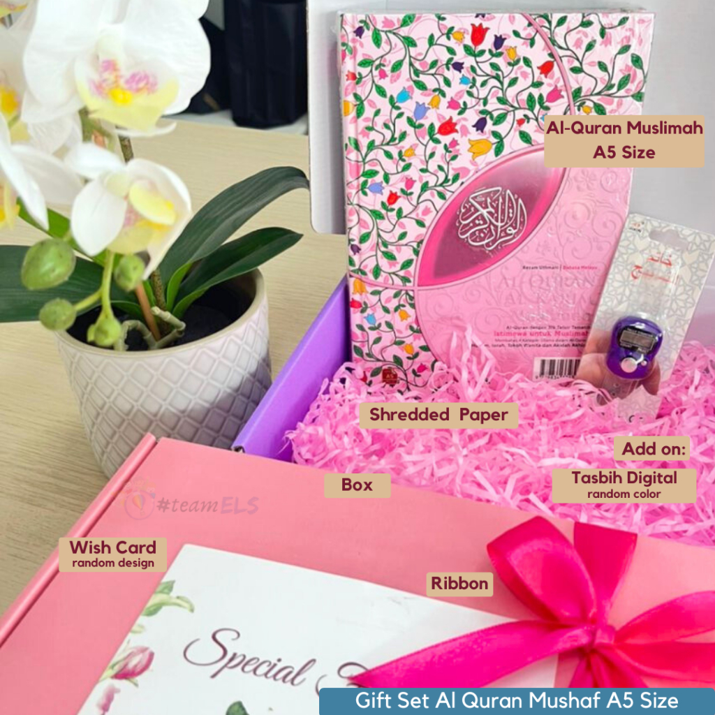 GIFT SET AL QURAN A5 SIZE (HARDCOVER) (Hadiah Harijadi/ Hantaran ...