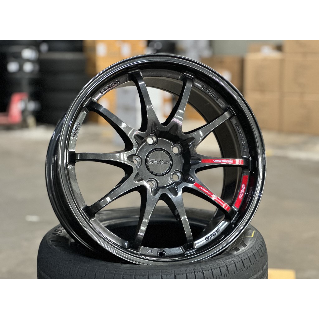 NEW 18X9J AOW CE28 Club Racer Rim (set of 4) DGM 5X114.3 for Civic ...