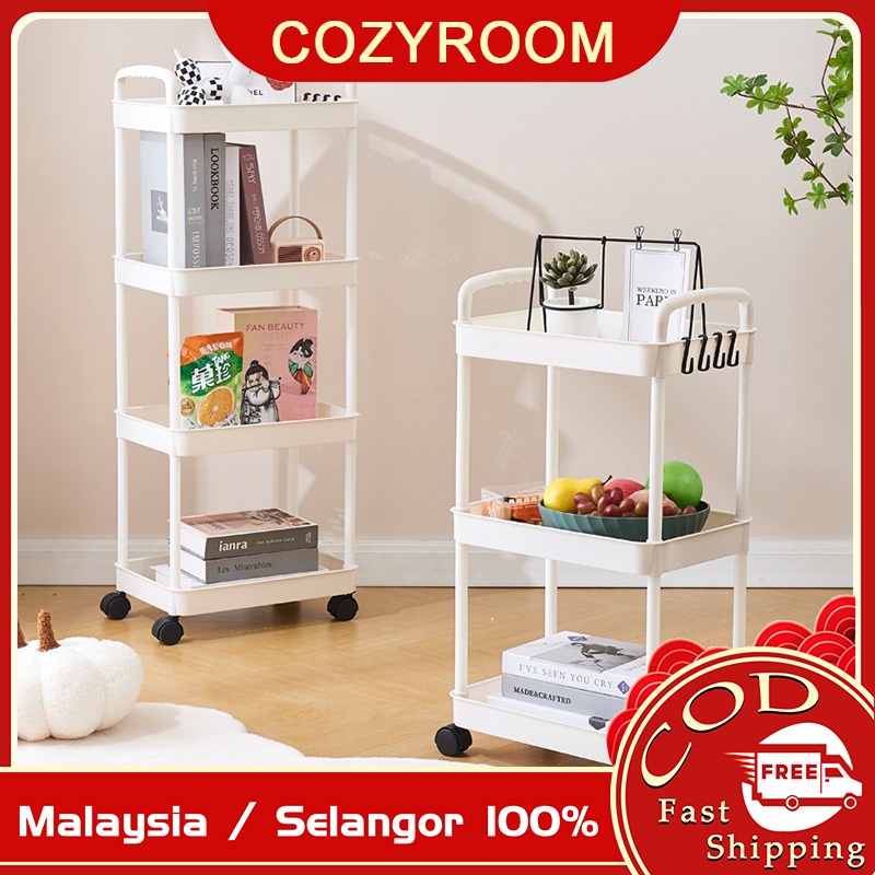 Multifunctional Trolley Rack Storage Trolley Kitchen Rack With Wheel ...