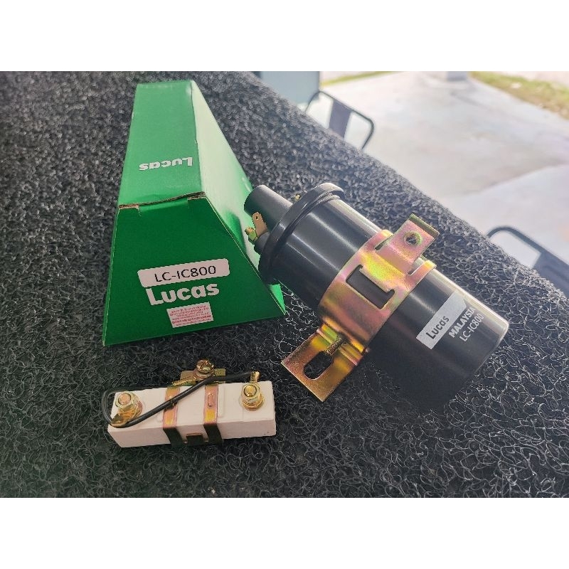 LUCAS 800 IGNITION COIL 12V WITH RESISTOR (UNIVERSAL) | Shopee Malaysia