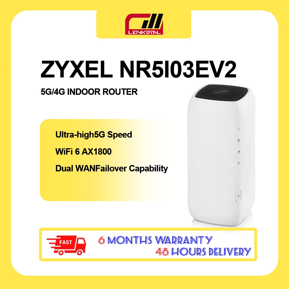 5G HOME Broadband Modem ZYXEL NR5103EV2 4G LTE SIMKAD ROUTER 2400MBPS ...