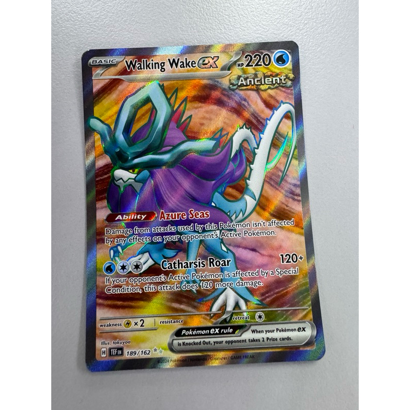 Water type - Pokemon Card - Walking wake ex 189/162 | Shopee Malaysia