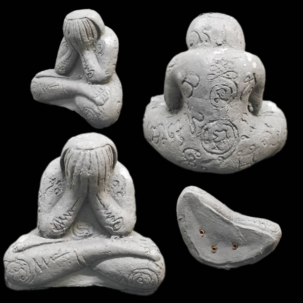泰国佛牌 草药 Phra Pidta （大摸）Mass Chanted 众僧念经 Wat Mai Naparam BE 2559 ...