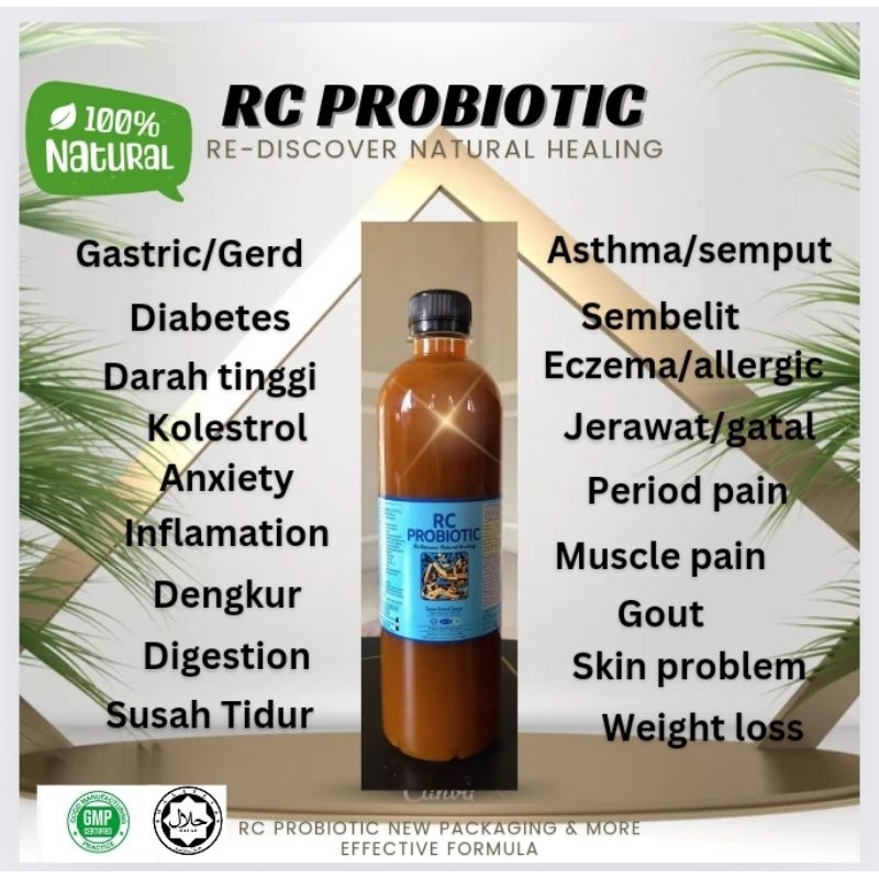 RC Probiotics , GERD ,GASTRIC,SEMBELIT,SEMPUT,EKZEMA,BOOST IMMUNE ...
