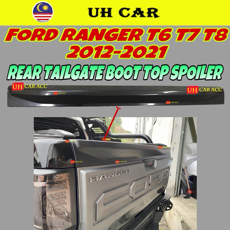 Ford Ranger T6 T7 T8 2012-2021 Rear Tailgate Boot Bonnet Spoiler ...