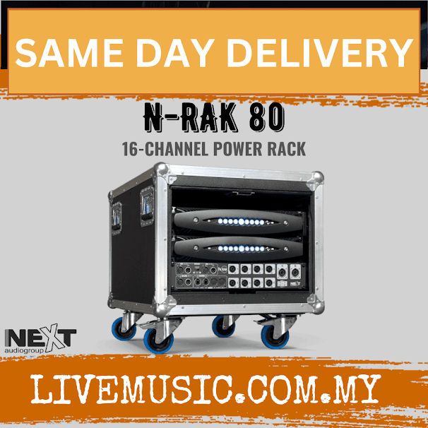 NEXT Audio N-RAK 80 16-Channel Power Rack Amp ( N RAK 80 / NRAK80 ...