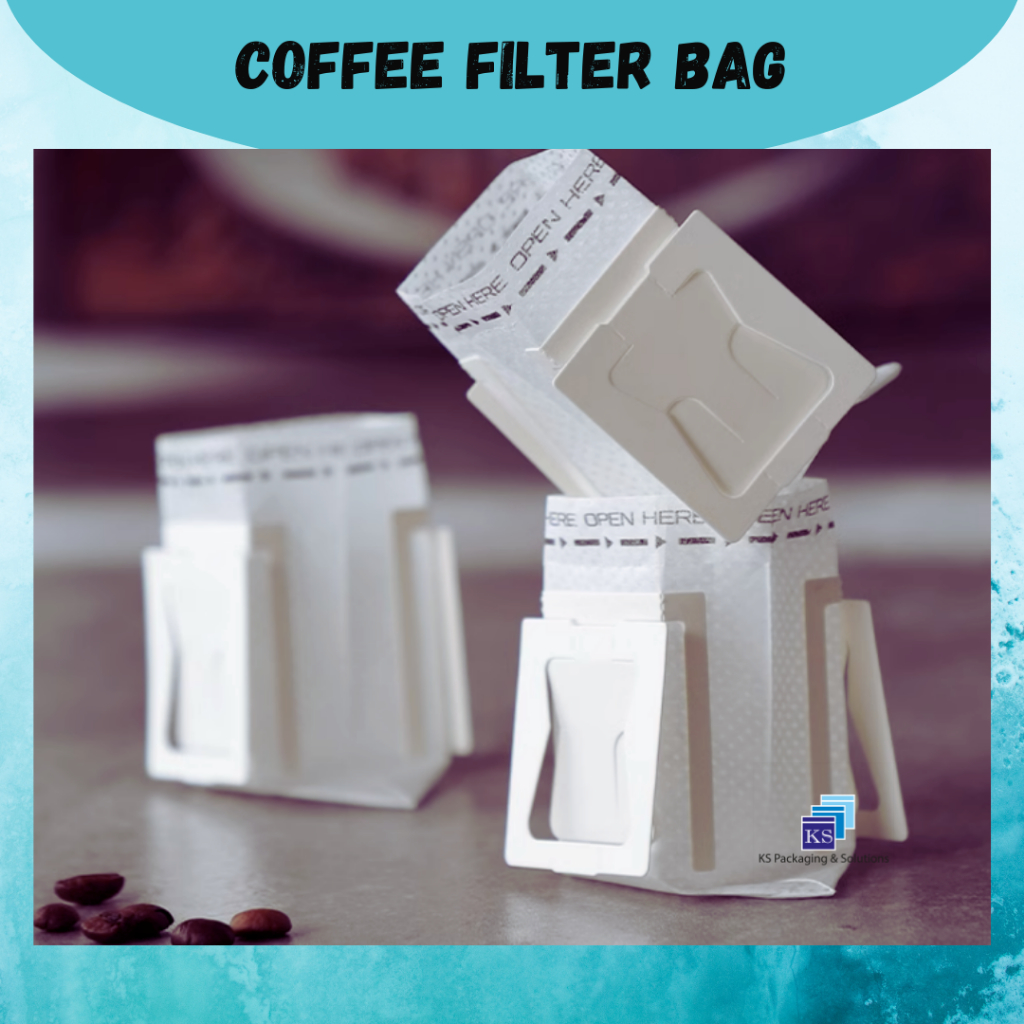 50pcs Expresso Coffee Filter Drip Bag Hanging Ear Style Brew Coffee ...
